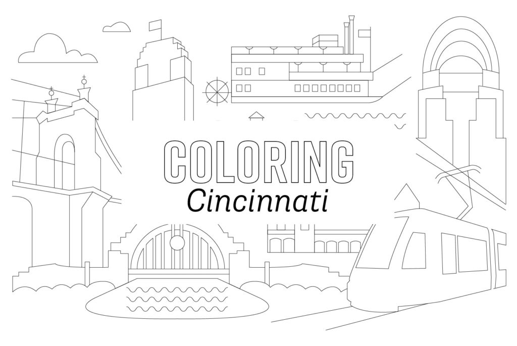 Coloring Cincinnati: Printable Coloring Sheets – Tour de Cincinnati